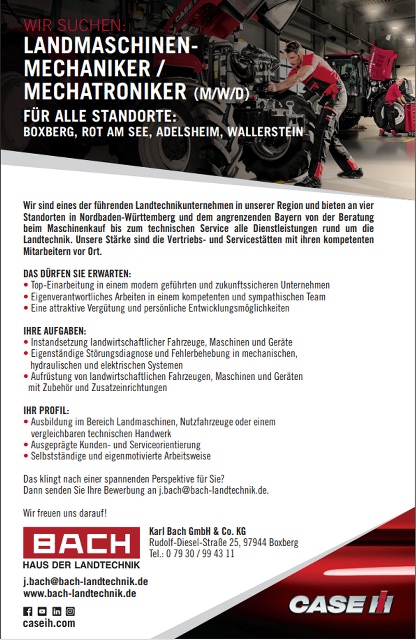 Startseite - Bach Landtechnik